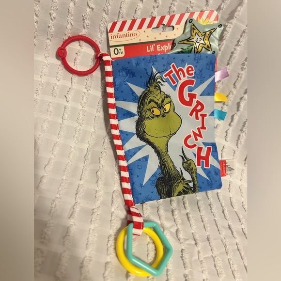 Infantino | Toys | Infantino Grinch Soft Activity Book Red Blue ...